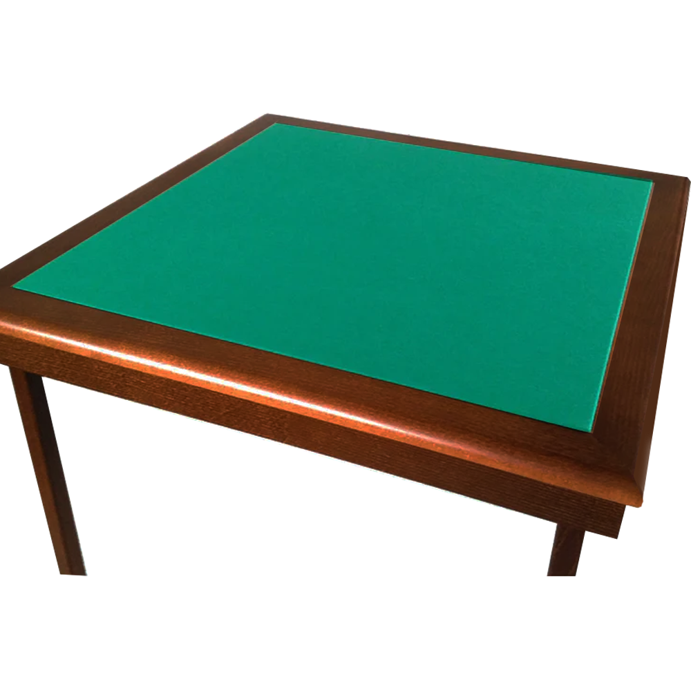 Pelissier Royal card table with walnut finish wood and green baize ...