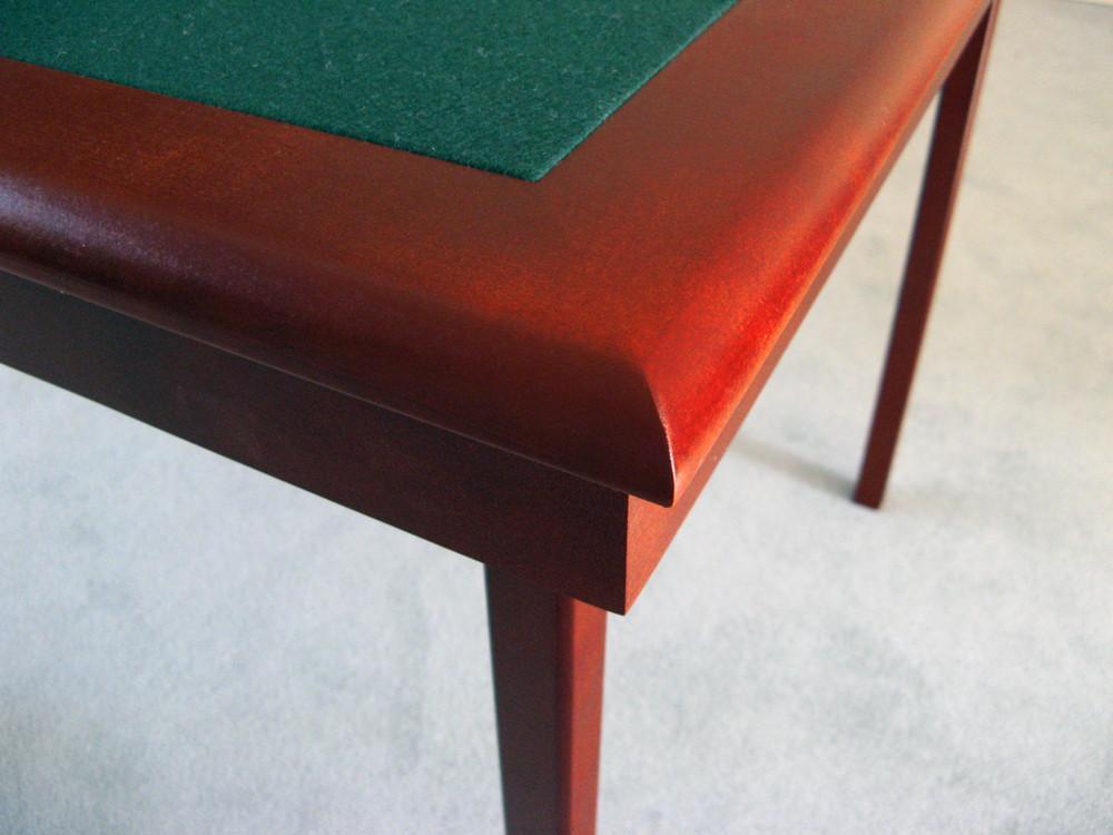 Pelissier Royal card table with mahogany finish and green baize - New ...